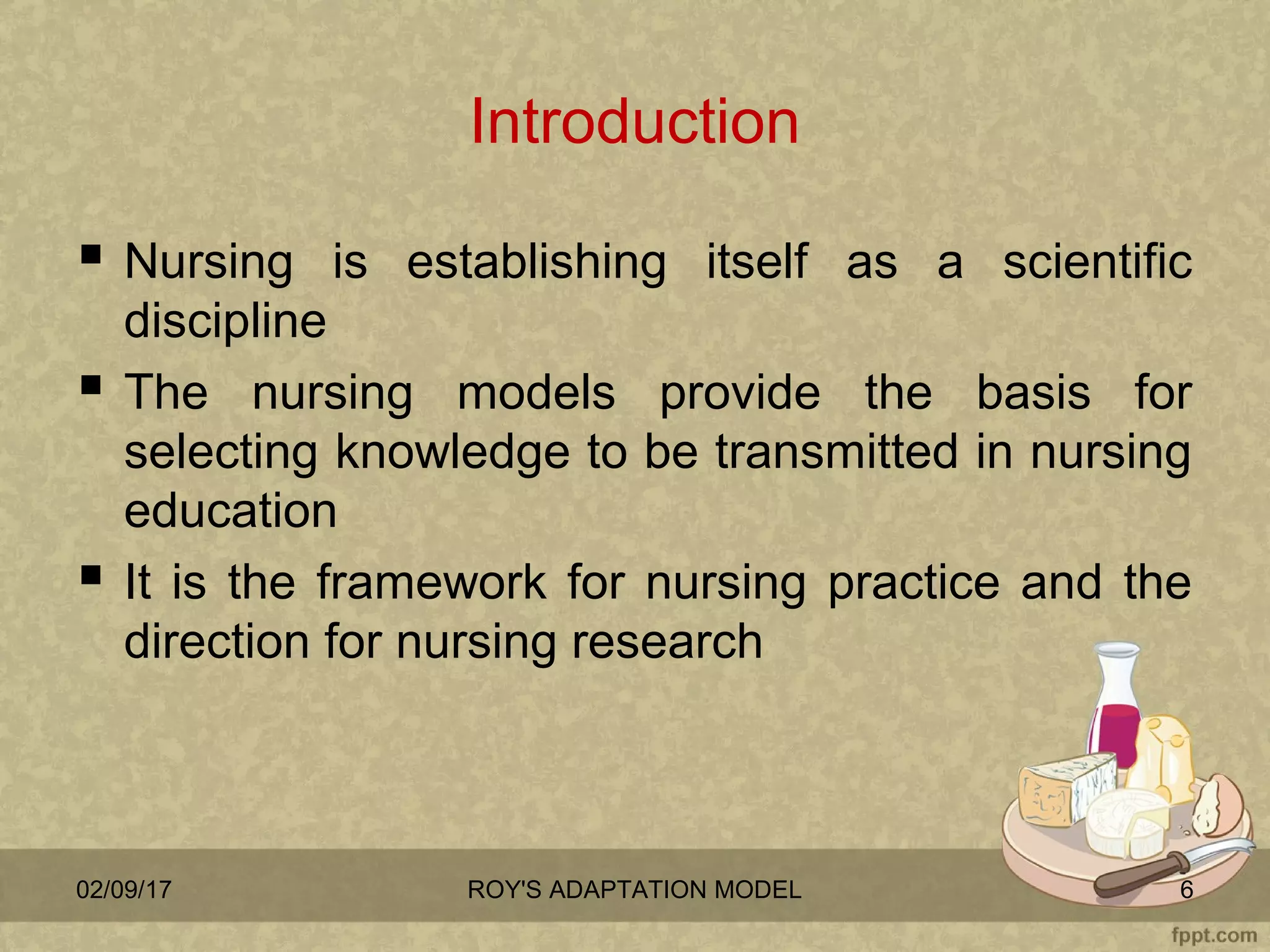 Roy's Adaptation Model | PPT
