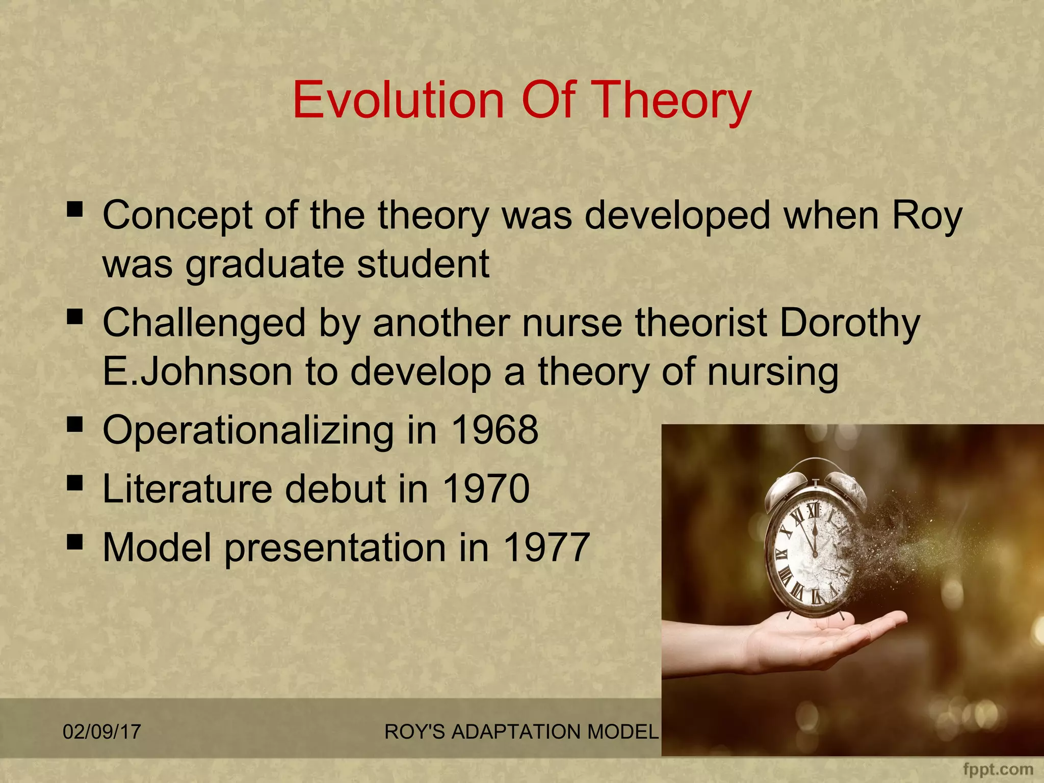 Roy's Adaptation Model | PPT