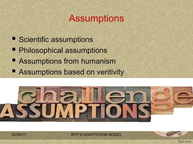 Roy's Adaptation Model | PPT