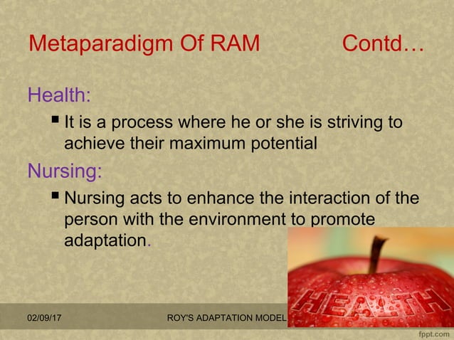 Roy's Adaptation Model | PPT