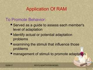 Roy's Adaptation Model | PPT