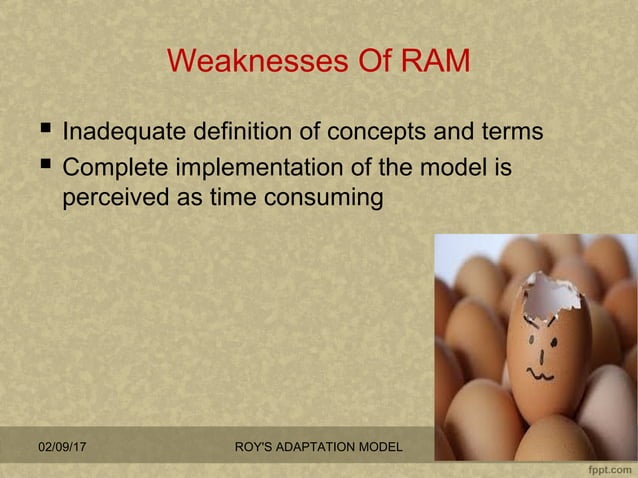 Roy's Adaptation Model | PPT