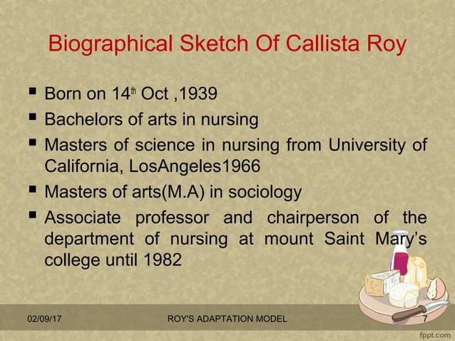 Roy's Adaptation Model | PPT