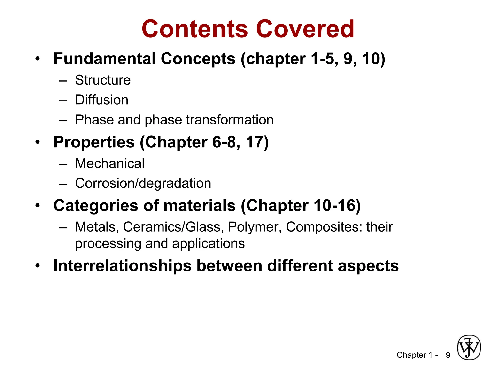 Callister chapter 1 slides materials science and engineering | PDF