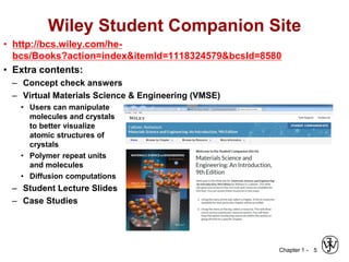Callister chapter 1 slides materials science and engineering | PDF