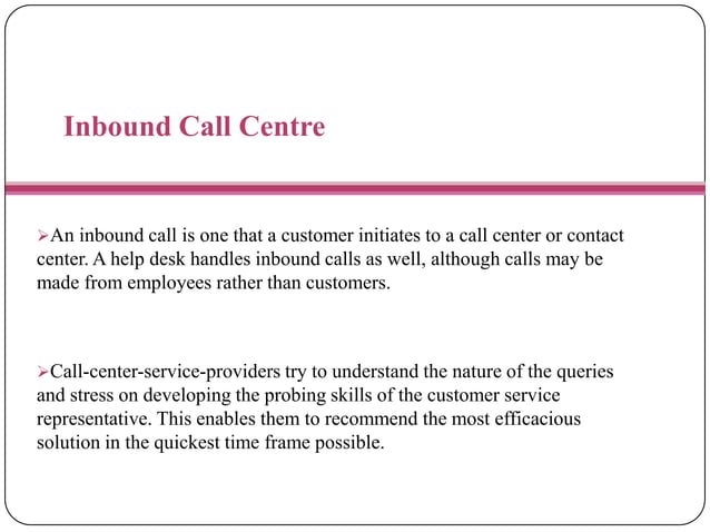 Call Center | PPTX