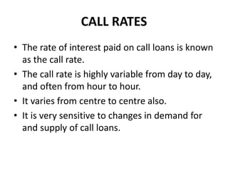 Call money and certificate of deposit | PPT