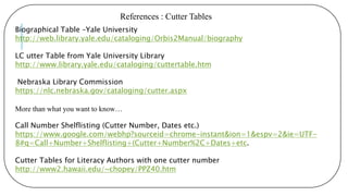 Library of Congress Classification & Call Numbers for Non-Catalogers ...