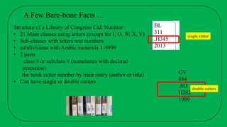 Library of Congress Classification & Call Numbers for Non-Catalogers ...