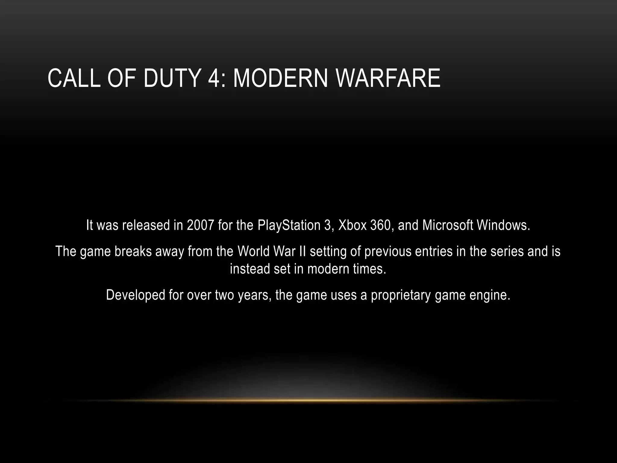 Call of duty | PPTX