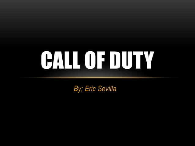 Call of Duty | PPTX | Arms & Ammunition | Sensitive Topics