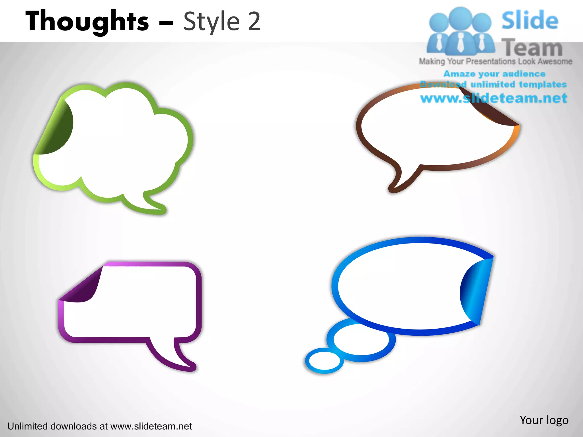 Call outs exclamation thought idea bubble powerpoint slides and ppt ...