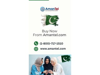 Call Pakistan - Cheap Calls from AmanTel! | PPT