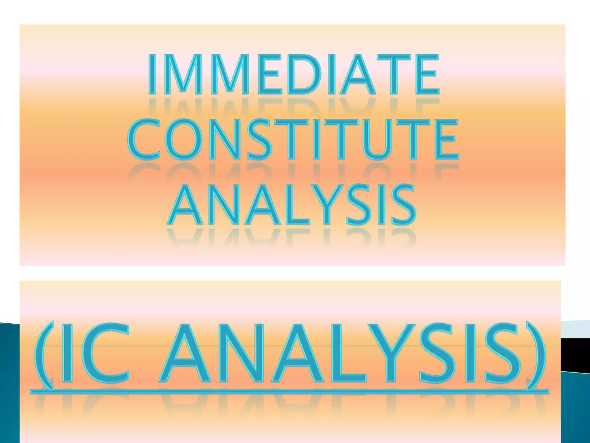 IC Analysis | PPTX