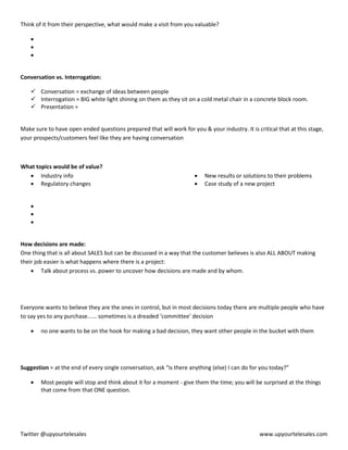 Call purpose - Worksheet | PDF