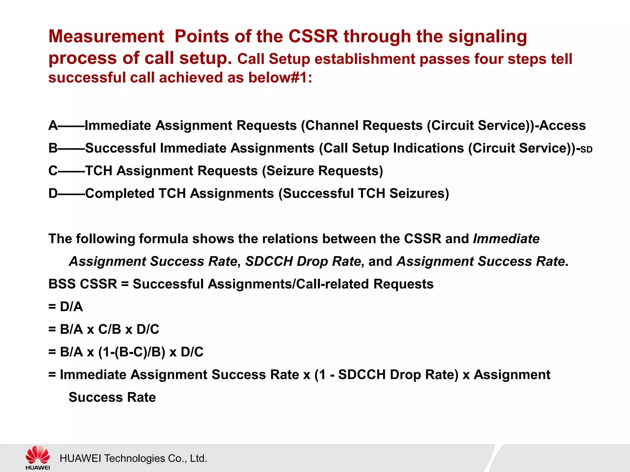 Call Setup Success Rate Definition and Troubleshooting | PDF