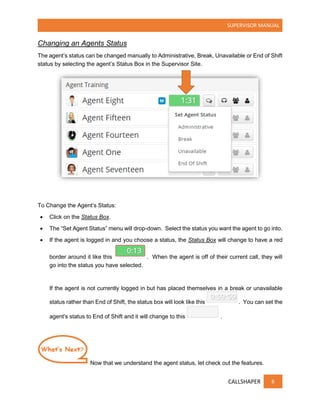 CallShaper Supervisor Manual | PDF