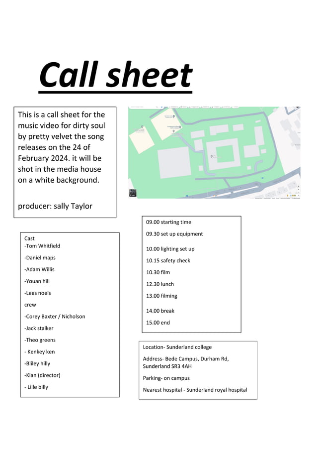 callsheet 2.pdf ggggggggggggggggggggggggggggggggg | PDF