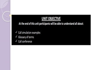 Call simulation | PPT