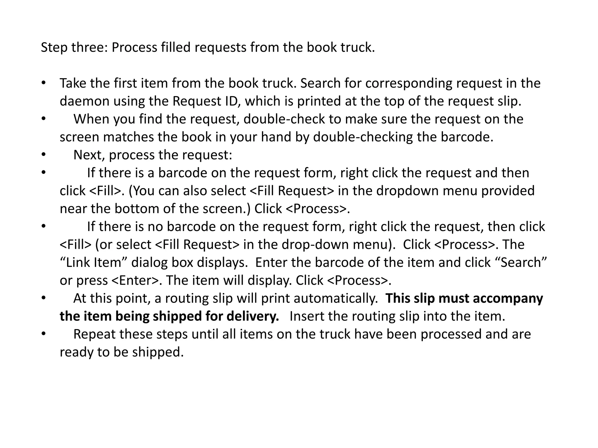 Call slip processing | PPTX