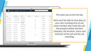 SalesLoft's Calls Tab | PPT