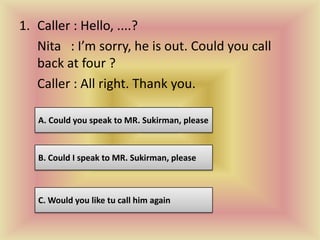 Call speaking test | PPTX