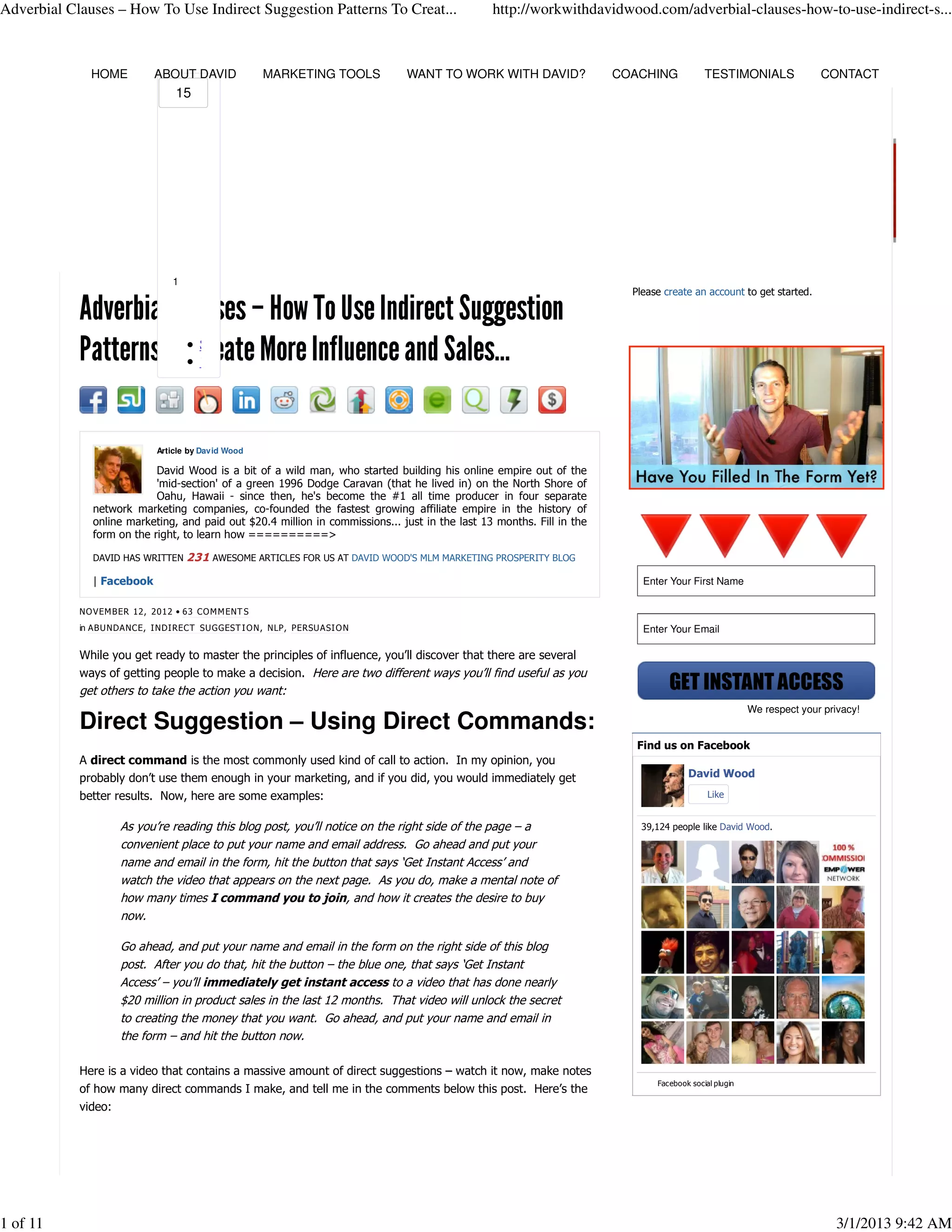 Calls to action assignment | PDF