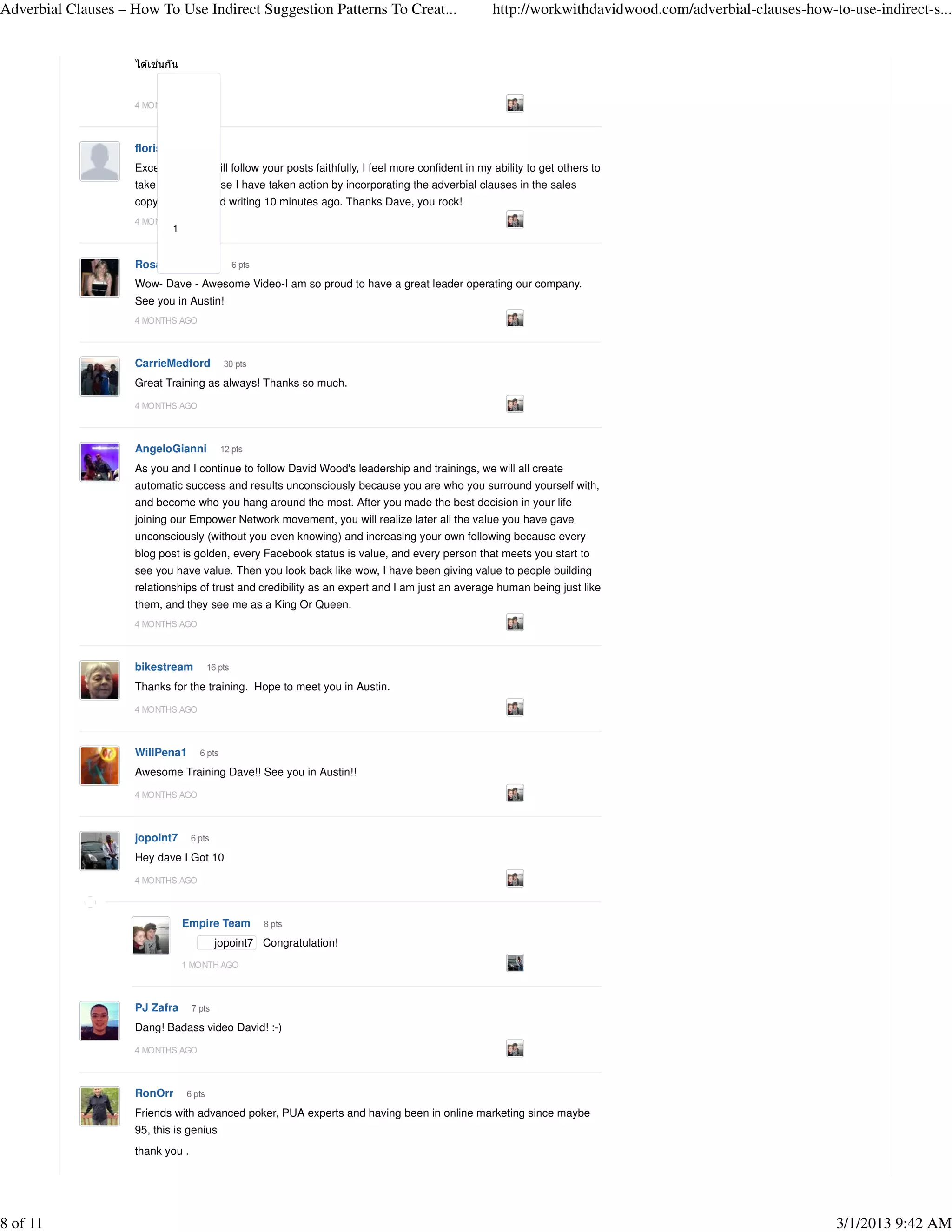 Calls to action assignment | PDF