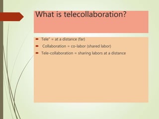 Call tele collaboration | PPT