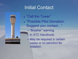 Call the Tower: Pilot Deviations and FAA Enforcement (2015) | PPTX
