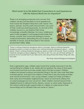 Re-Connecting the World's Children To Nature | PDF