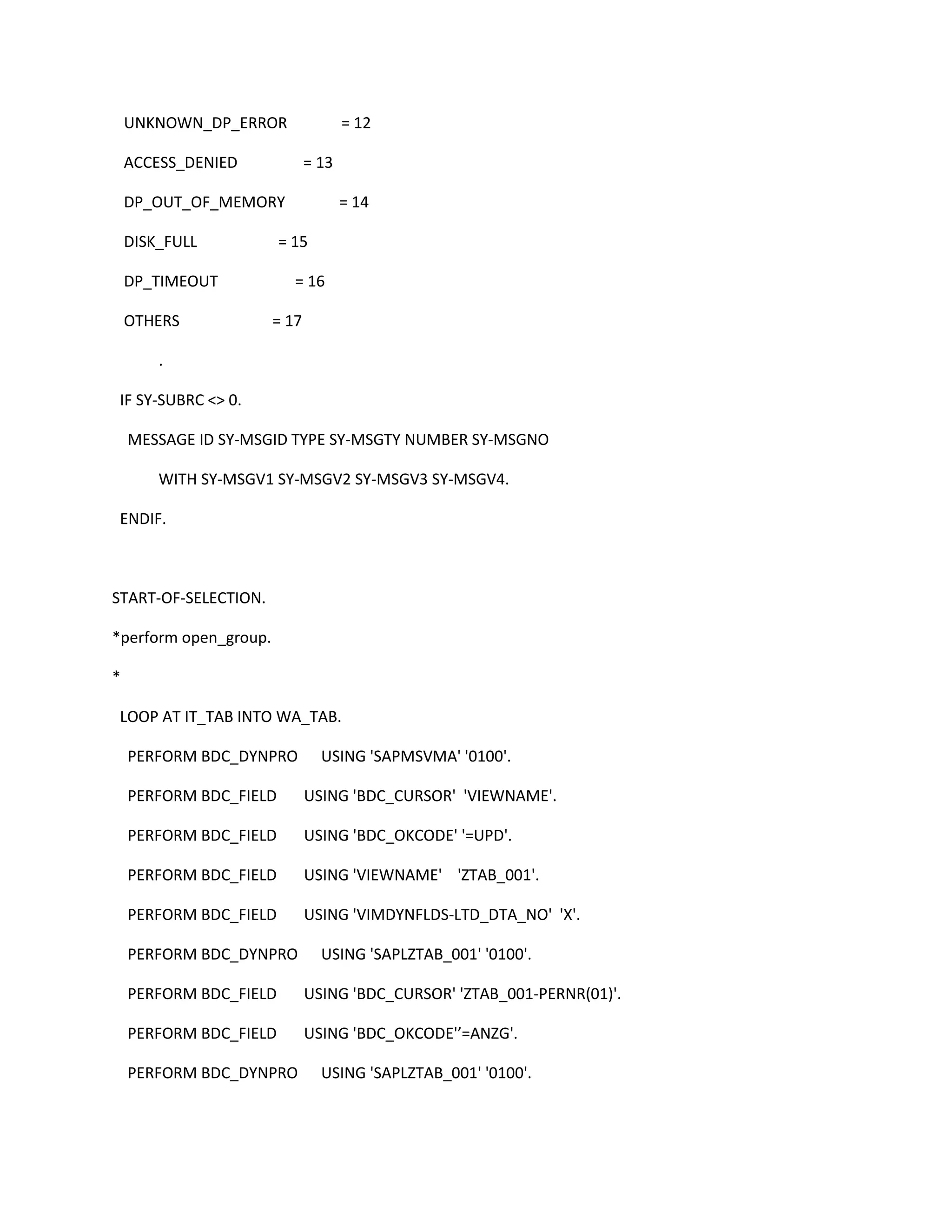 Call transaction method of BDC | DOCX | Computing | Technology & Computing