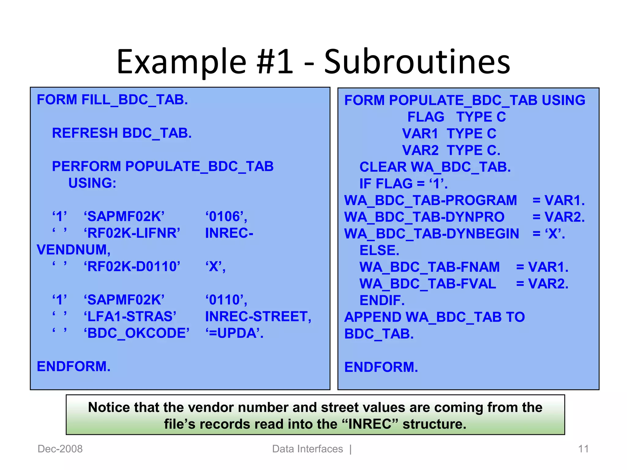 Call Transaction Method Ppt
