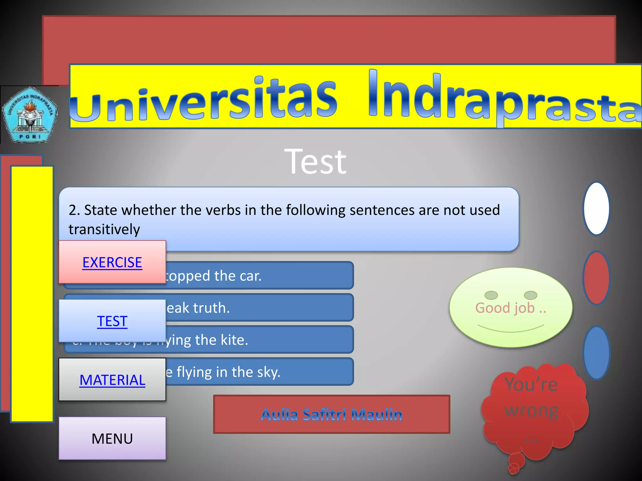 Transiteve Verbs | PPT
