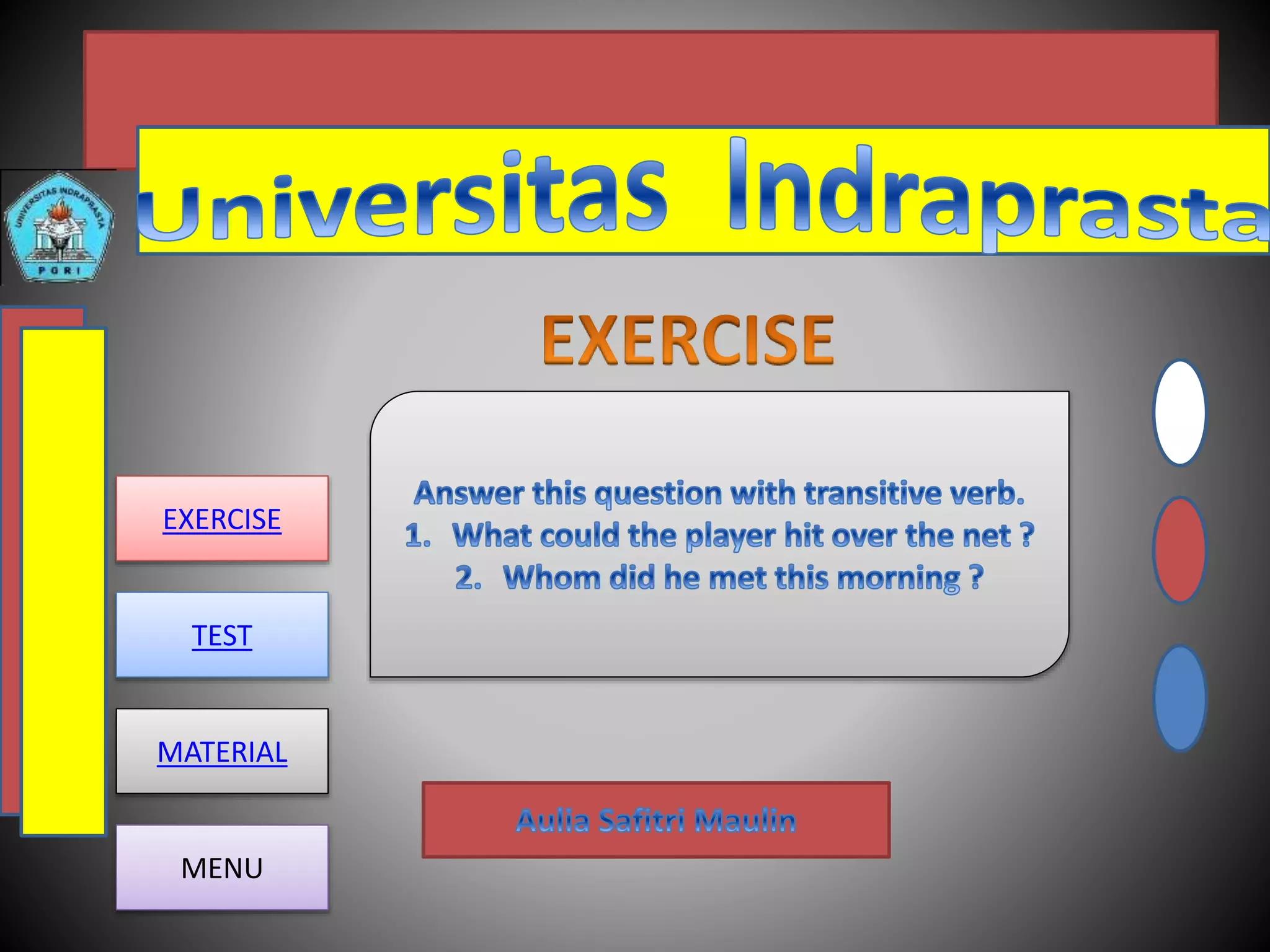 Transiteve Verbs | PPT