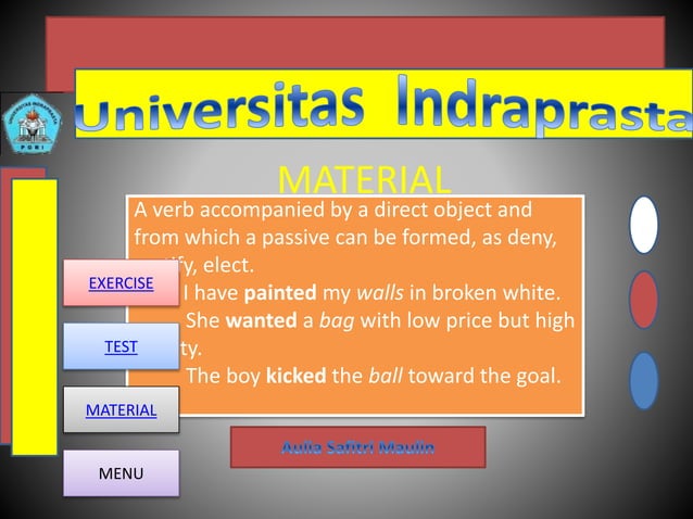 Transiteve Verbs | PPT