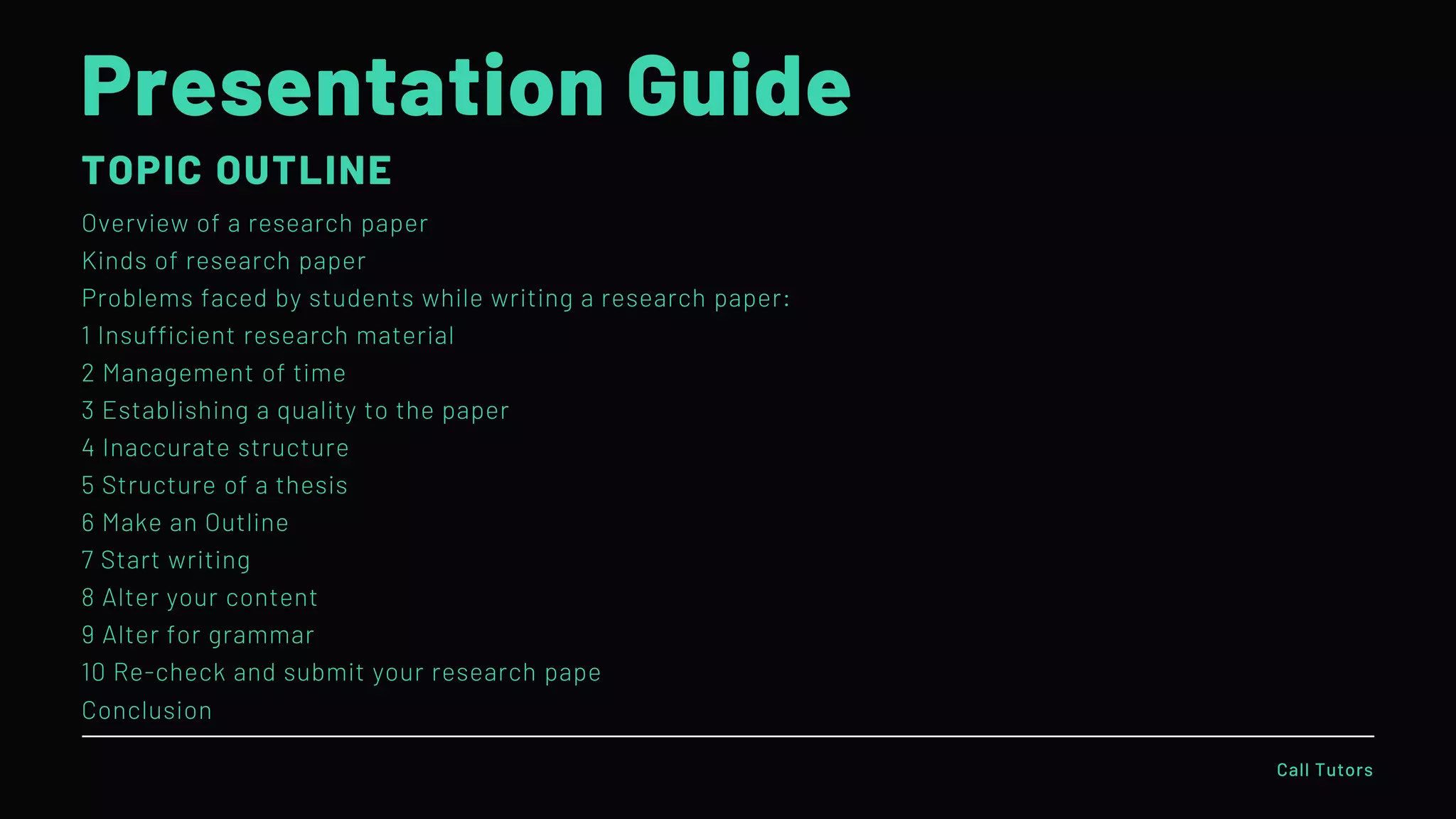 A Comprehensive Guide On How To Write A Research Paper | PPT