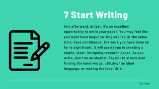 A Comprehensive Guide On How To Write A Research Paper | PPTX
