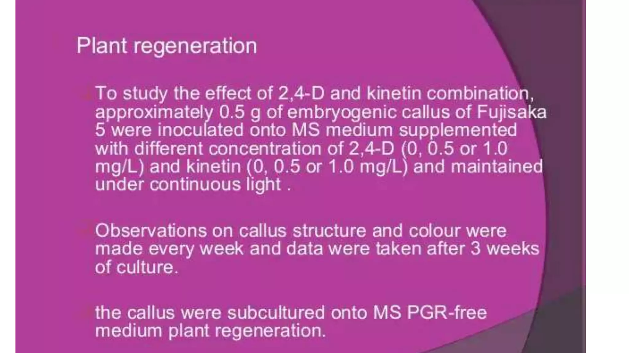 Callus induction | PPTX
