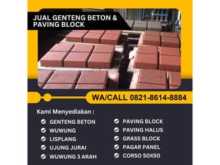 CALL WA 0821-8614-8884, Pabrik Paving Murah | PPT
