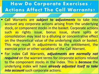 Islamic Investment : Call warrant | PPTX