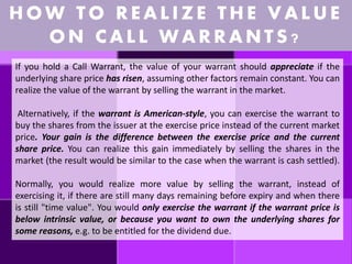 Islamic Investment : Call warrant | PPTX
