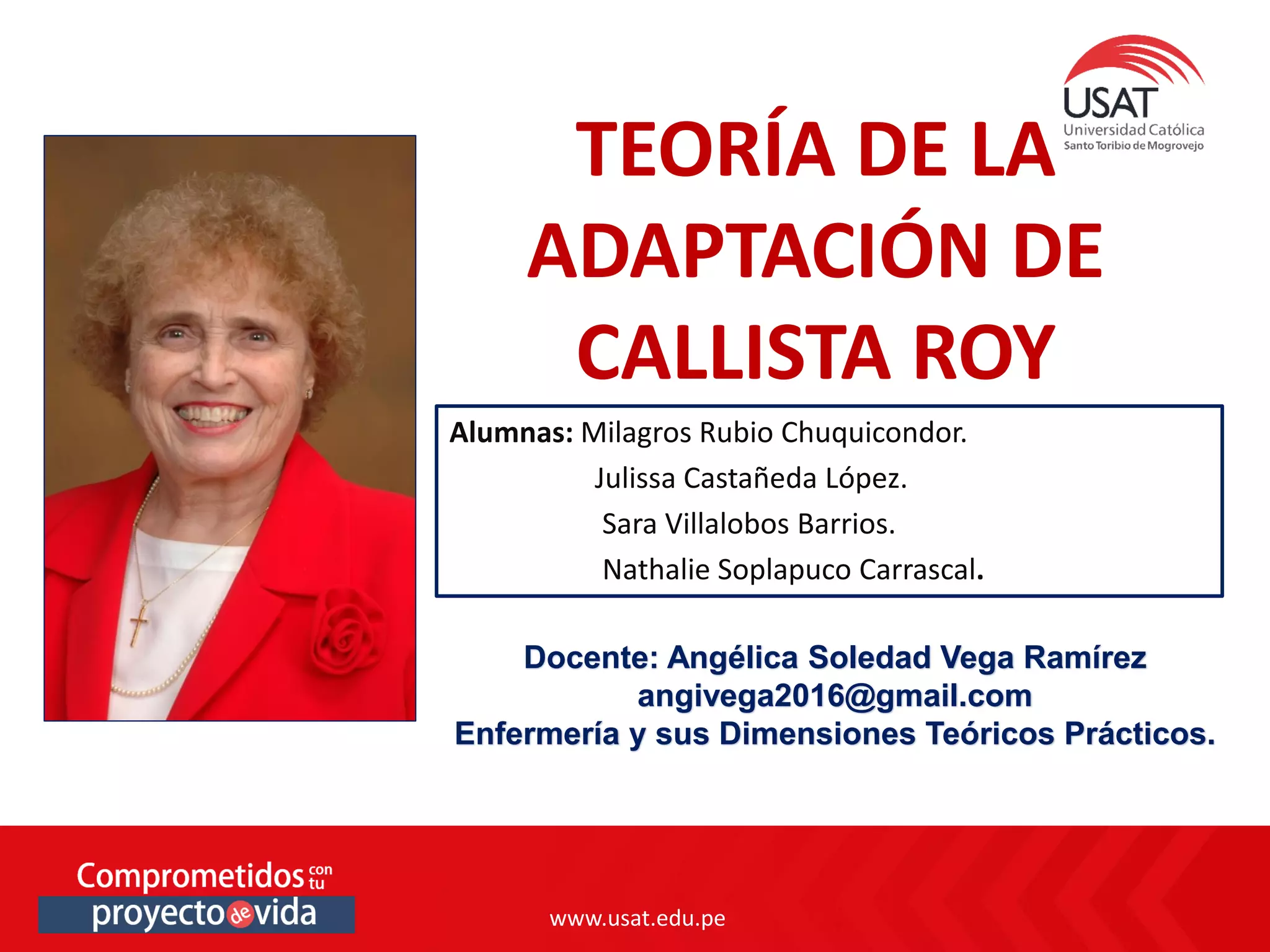 Teoría de la adaptación de Callysta Roy | PDF