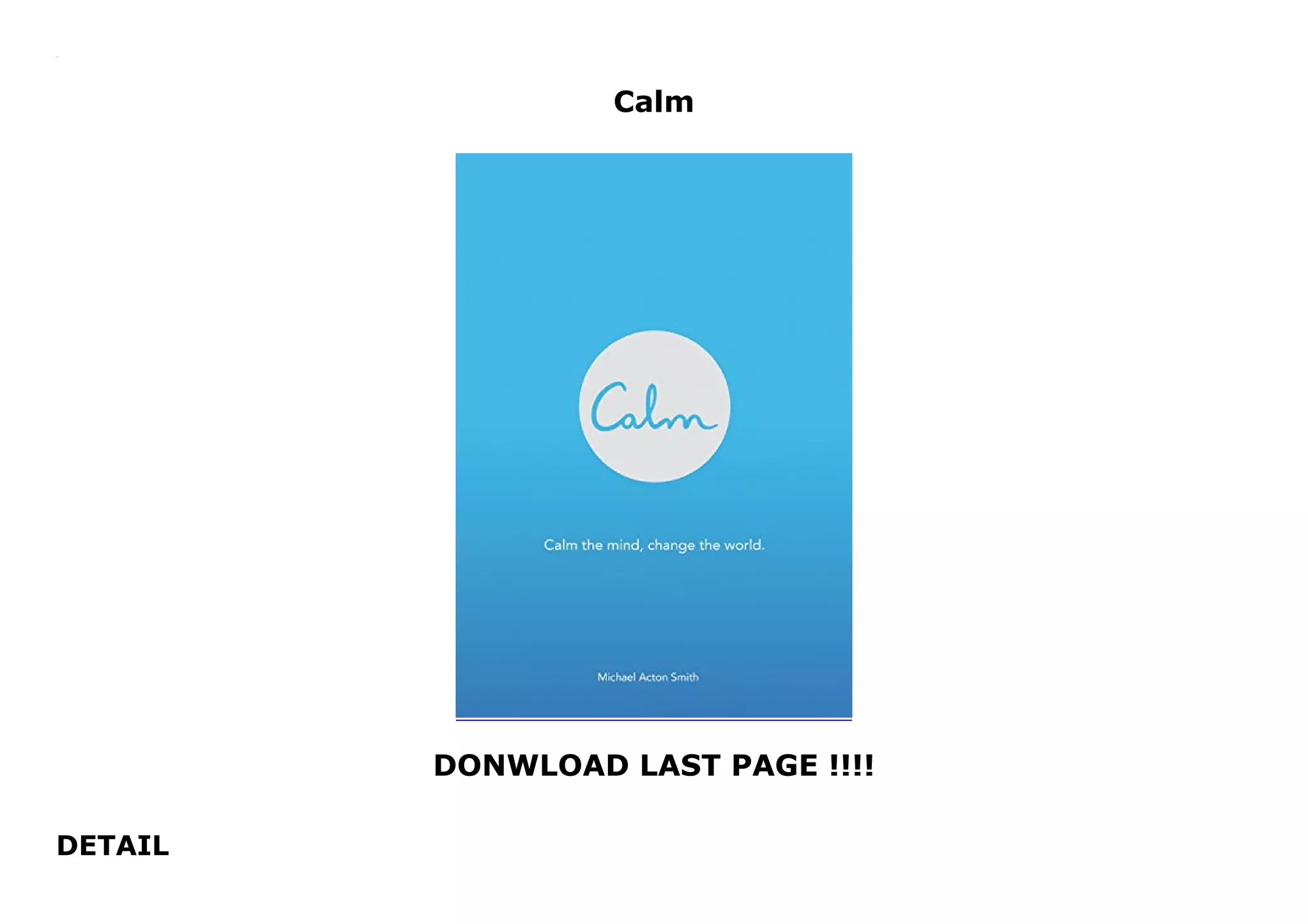 Calm | PDF