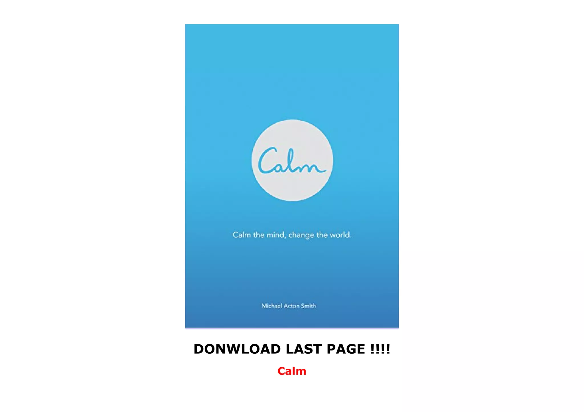 Calm | PDF