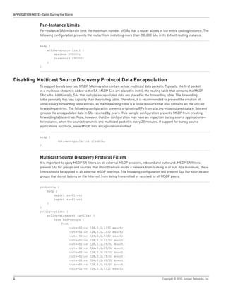 CALM DURING THE STORM:Best Practices in Multicast Security | PDF