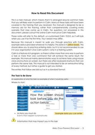 Calm Tips & Tricks – Axiell Training | PDF