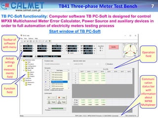 Calmet Calibration Equipment TB41 Presentation | PDF