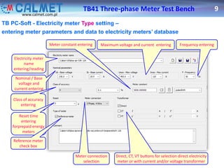 Calmet Calibration Equipment TB41 Presentation | PDF