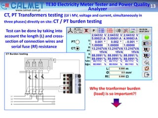 Calmet testing energy-measurement-equipment | PPTX